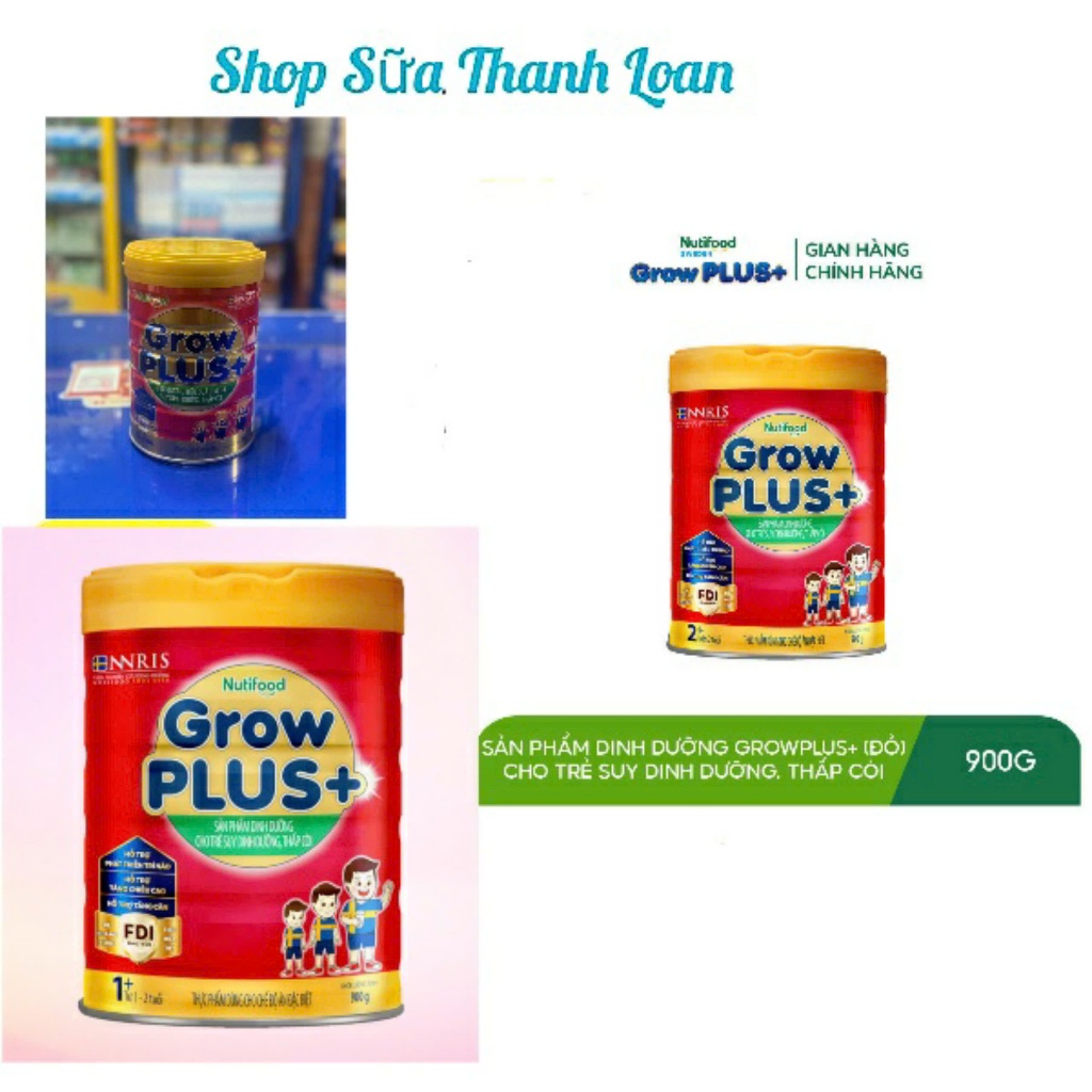 [HSD T11-2026] Sữa Bột Nutifood Grow Plus+ Đỏ - Hộp 780g/ 900g. | Shopee Việt Nam