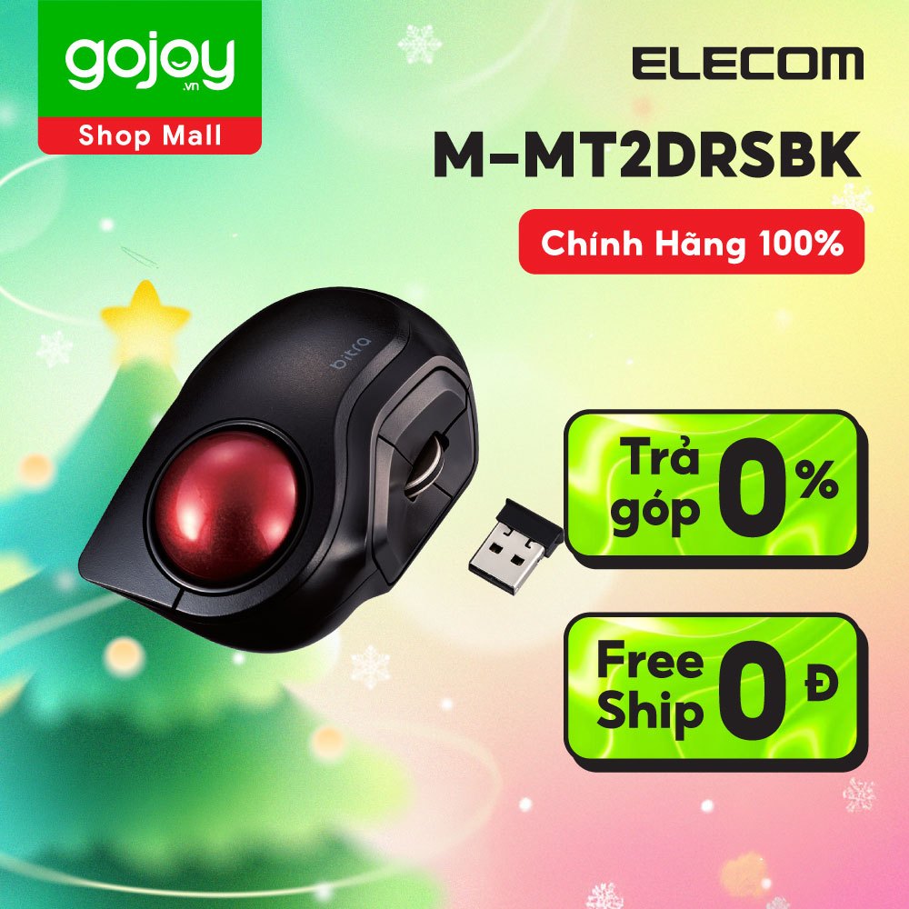 Chuột Trackball M-MT2DRSBK Không Dây Yên Tĩnh Elecom Bitra Chính Hãng | Shopee Việt Nam