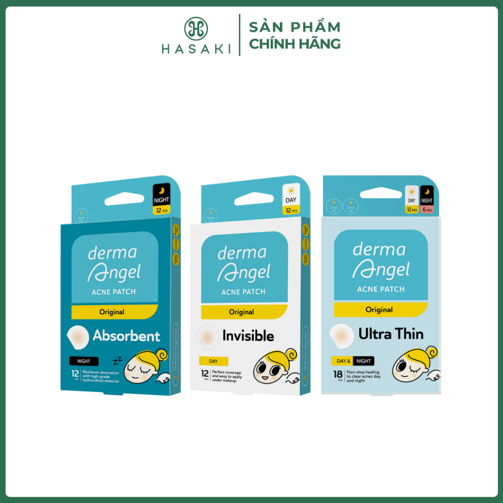 [DAILY] Miếng dán mụn Acne Patch Derma Angel Hasaki Sản Phẩm Chính Hãng ...