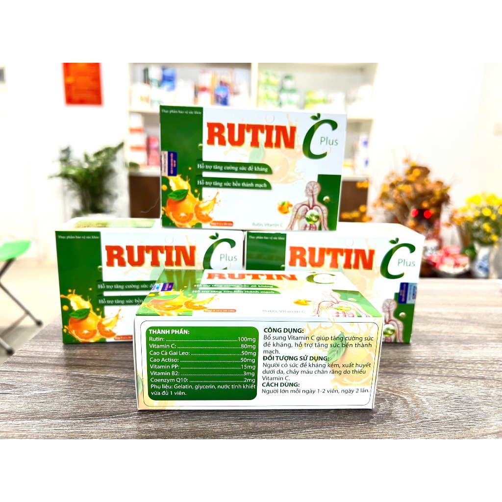 Rutin C Plus giúp bền thành mạch, tăng cường đề kháng | Shopee Việt Nam