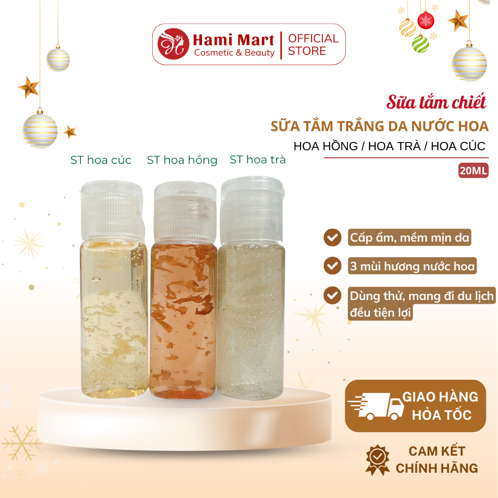 [Mini chiết] Sữa tắm trắng da hương nước hoa Weilaiya lọ chiết 2oml ...