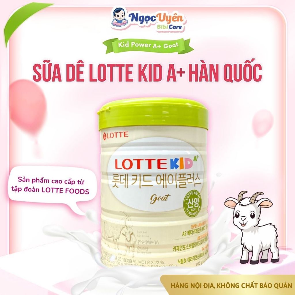 Sữa Dê, Bò Lotte Kid A+ Tăng Chiều Cao Cho Bé - Sữa Bột Lon 760g ...