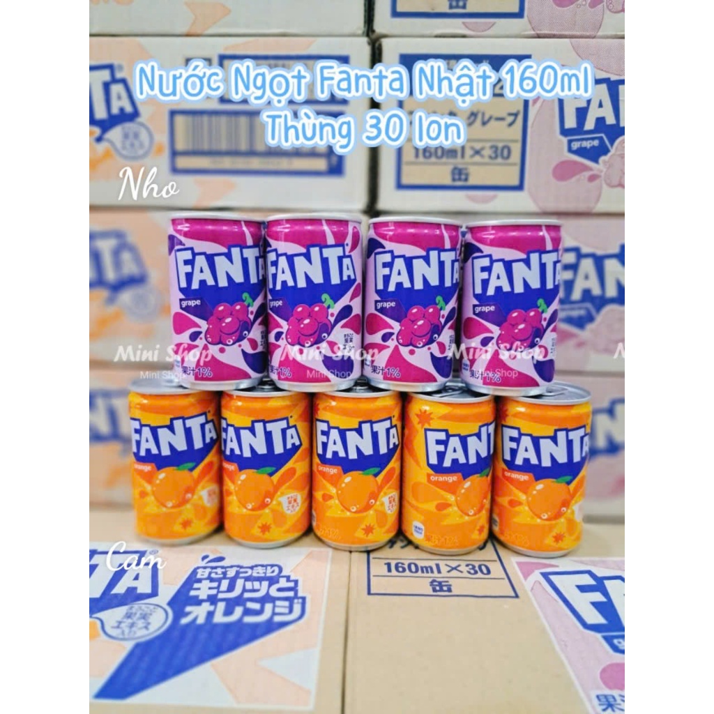 Nước Ngọt Fanta Nhật 160ml ( Thùng 30 lon) | Shopee Việt Nam
