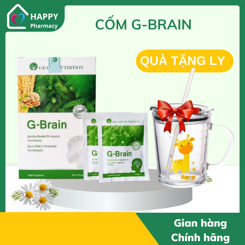 Cốm trí não gbrain - G brain hộp 30 gói ( hàng chính hãng) | Shopee ...