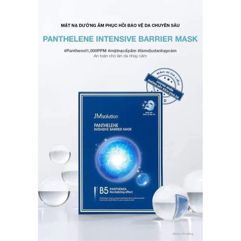 MẶT NẠ CẤP ẨM PHỤC HỒI DA JM SOLUTION PANTHELENE INTENSIVE BARRIER MASK ...