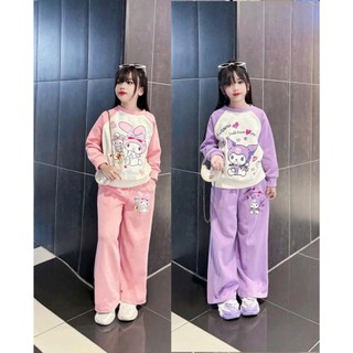 Bộ đồ thu đông nỉ tàu 2 MÀU in hình COROMI cho bé gái bé trai (Hoạ tiết ...