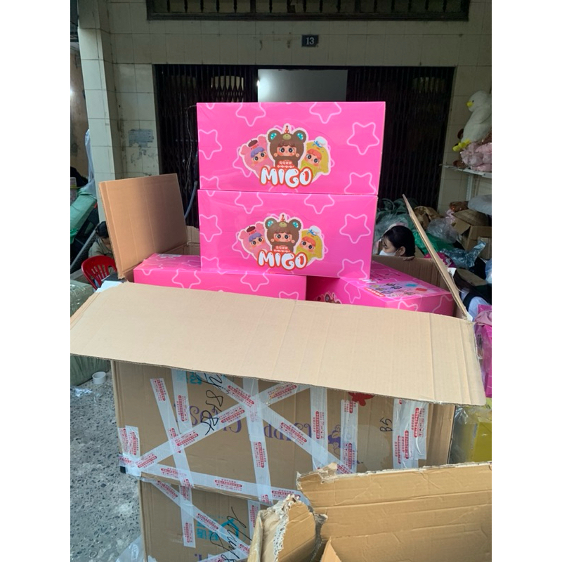 [HÀNG SẴN] Nguyên Set 8 Box Móc Khóa Blindbox Migo V2 Lén Lút Series ...