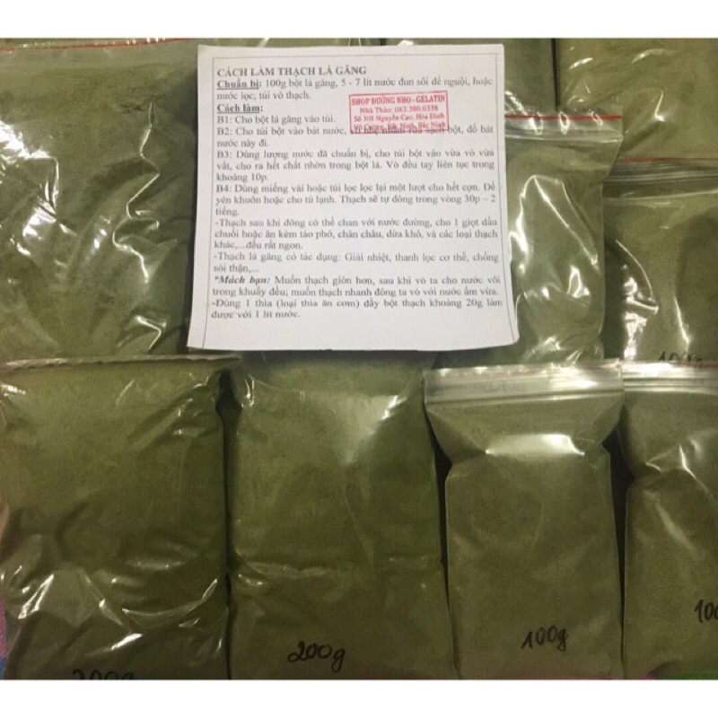 bột thạch găng 100g -200g -300g | Shopee Việt Nam