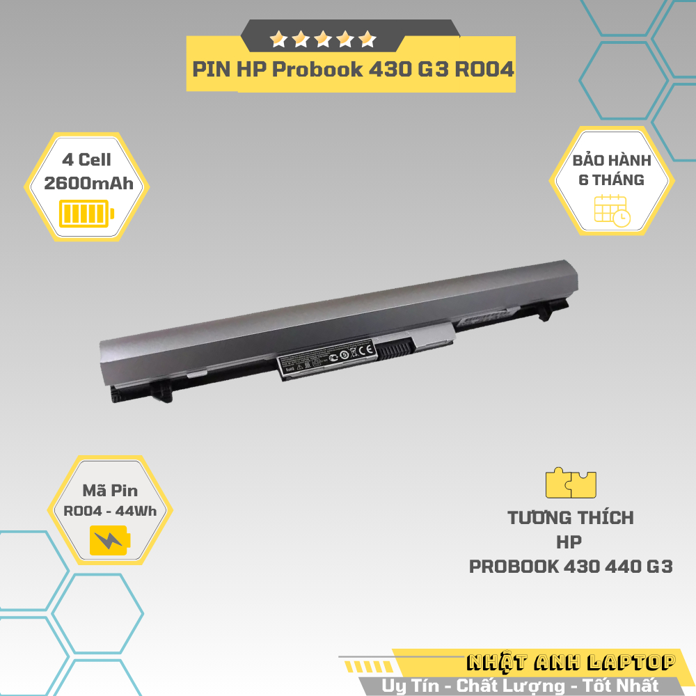 Pin Cho Laptop Hp Probook 430 G3 Ro04 / Pin Máy Tính HP Probook 430 G3 ...
