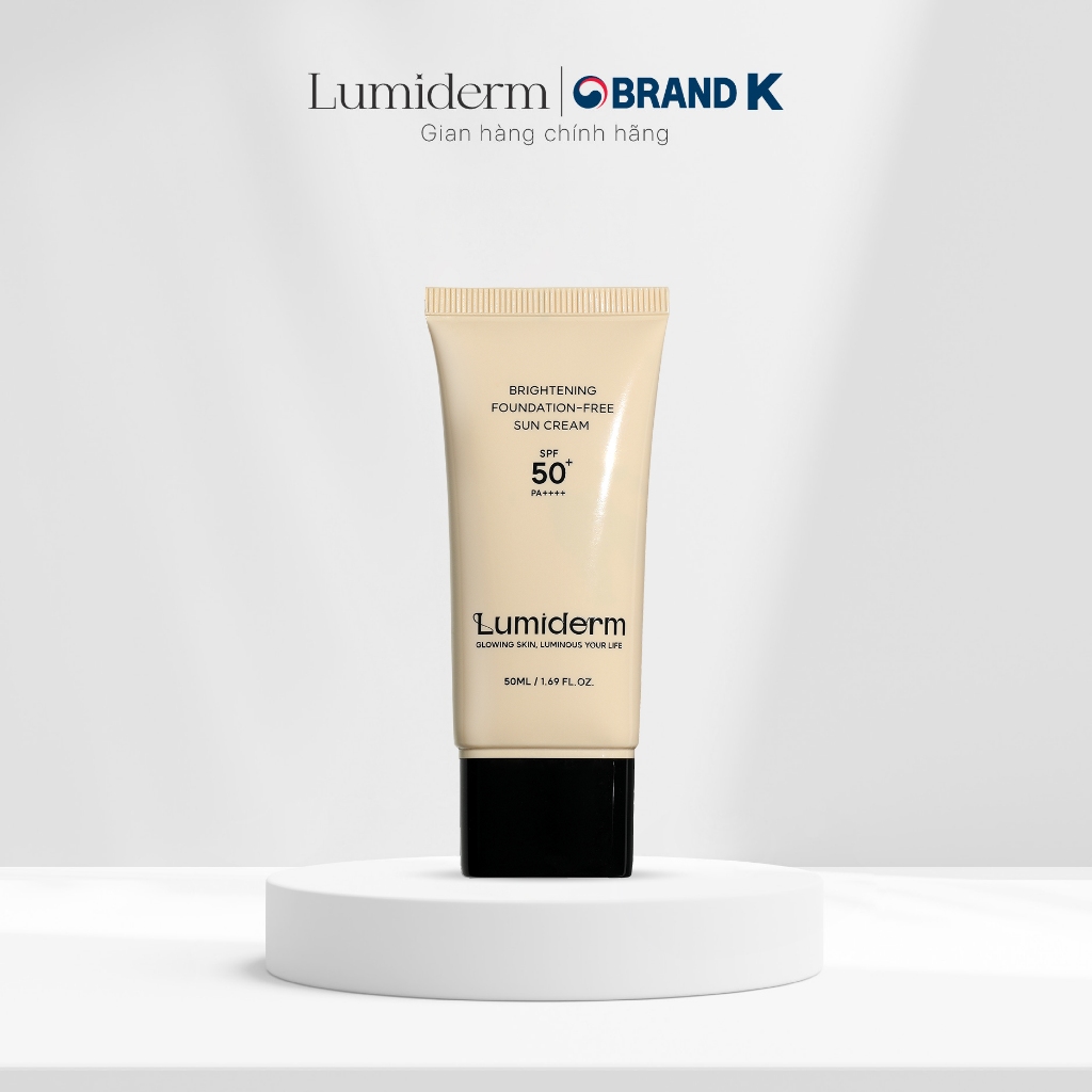 Kem chống nắng Lumiderm brightening foundation-free sun cream spf50 PA ...