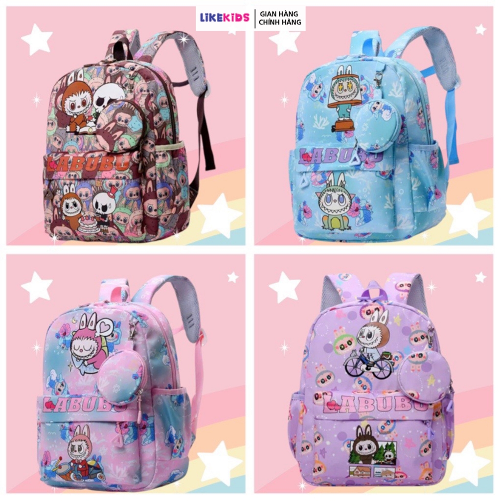 Balo HOẠT HÌNH LABUBU dễ thương cho bé 27x35cm - Likekids | Shopee Việt Nam