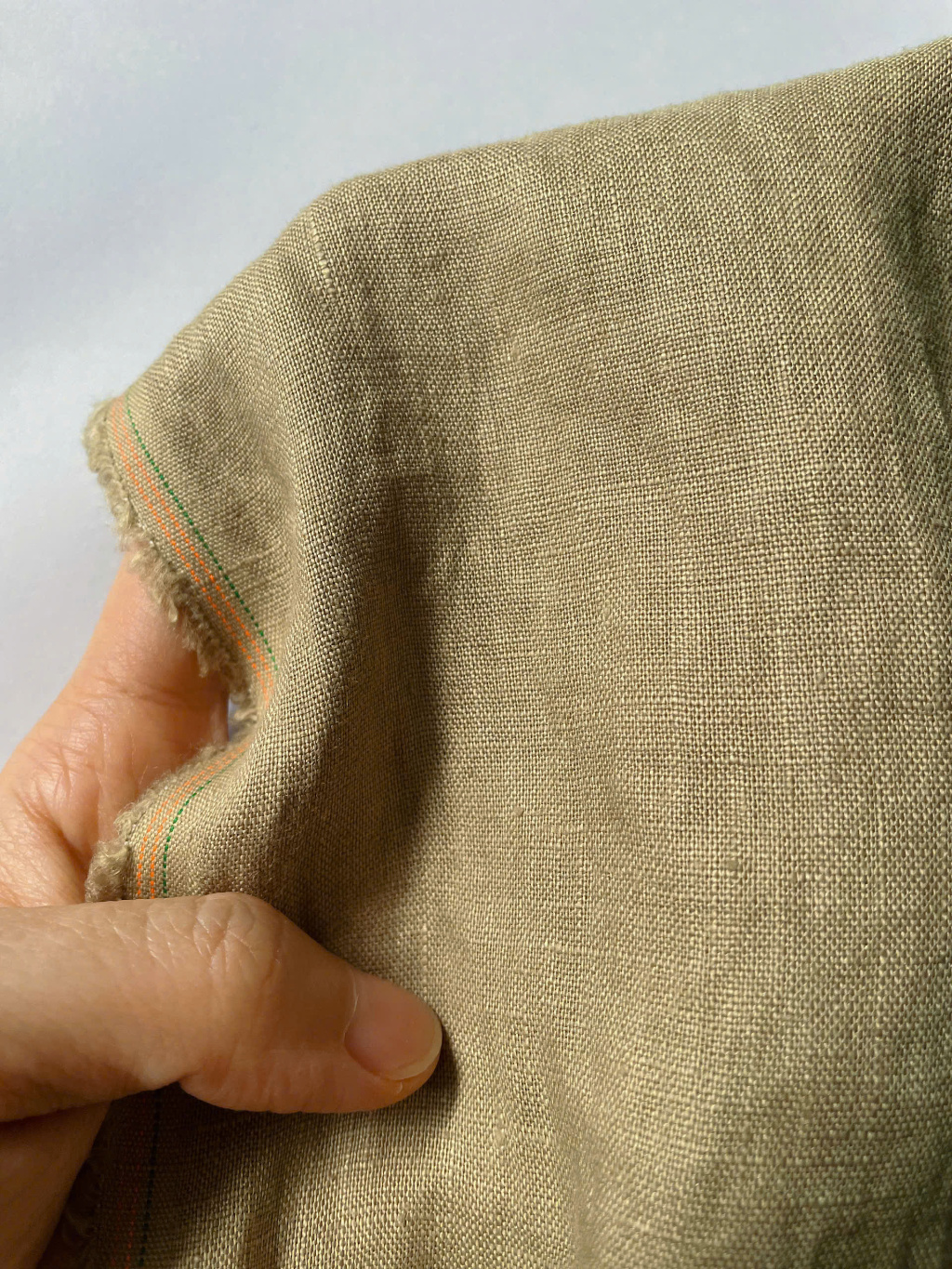 Vải linen tưng premium 140gsm đã wash màu olive, khổ 1m4 | Shopee Việt Nam