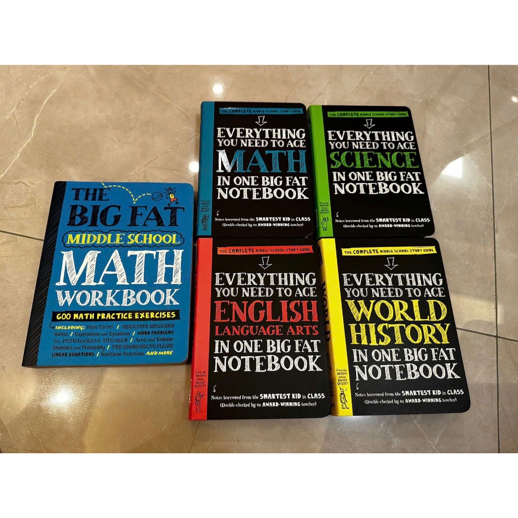 Sách - Bộ nhập 5 quyển - Big Fat NoteBook - 5 books | Shopee Việt Nam