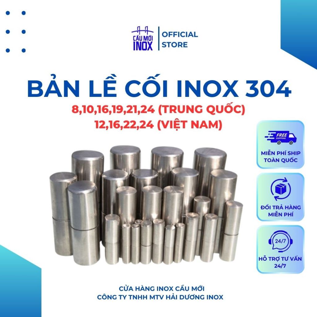 Bản lề cối tiện inox 304, kích thước D8-D10-D16-D19-D21-D24 Trung Quốc ...
