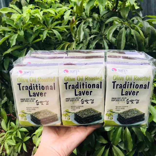 Rong biển ăn liền traditional laver Olive | Shopee Việt Nam
