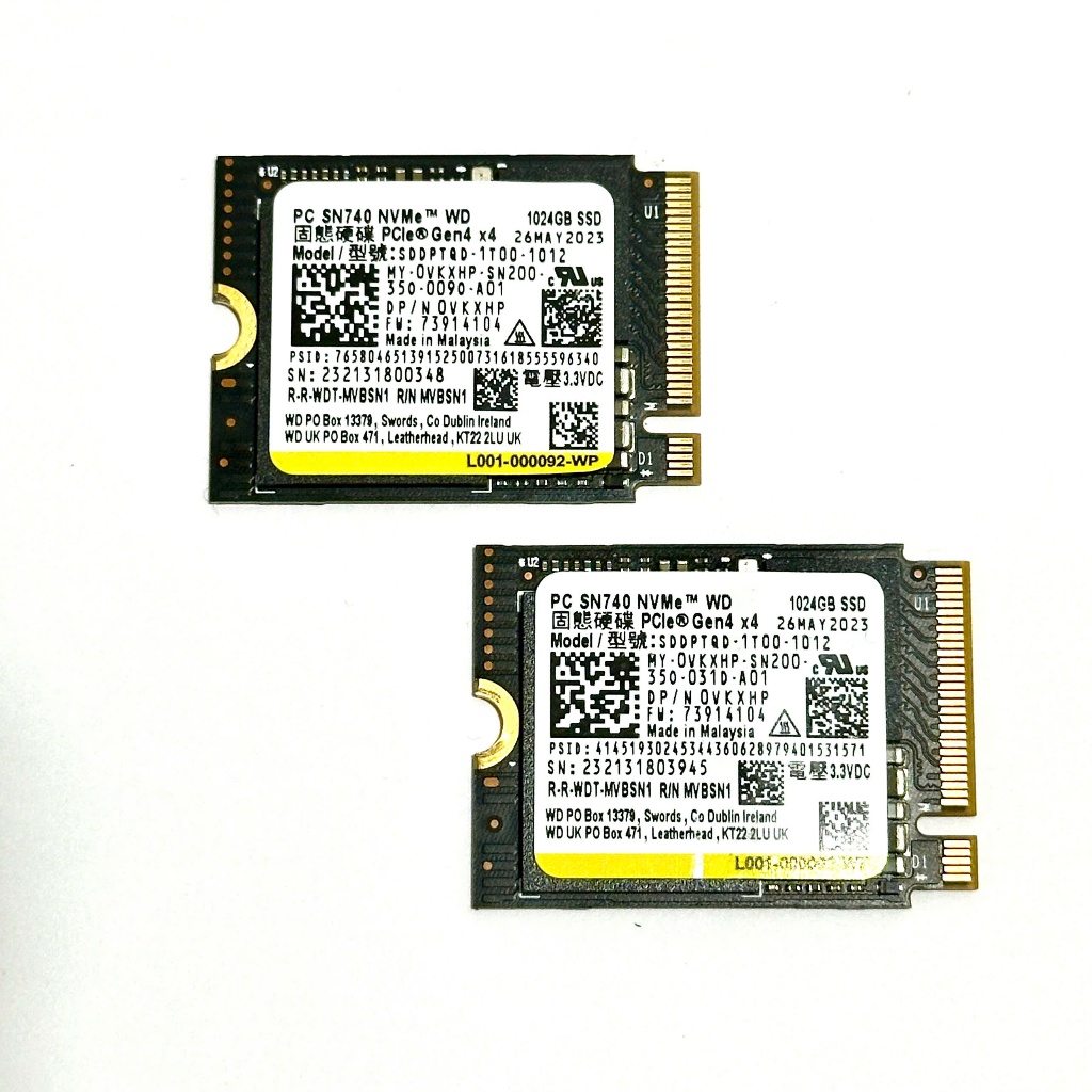 SSD 1TB Western Digital SN740 M2 2230 PCl-e NVME Gen 4 x 4 | Shopee ...