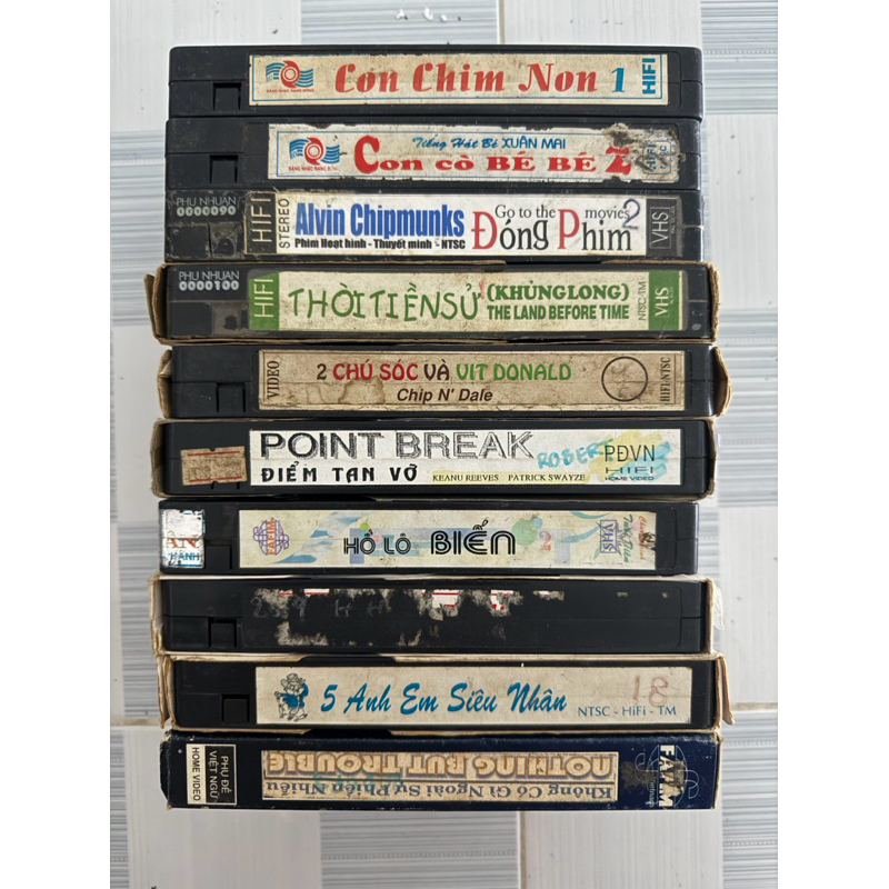 10 Băng VHS hoạt hình thiếu nhi không bìa | Shopee Việt Nam