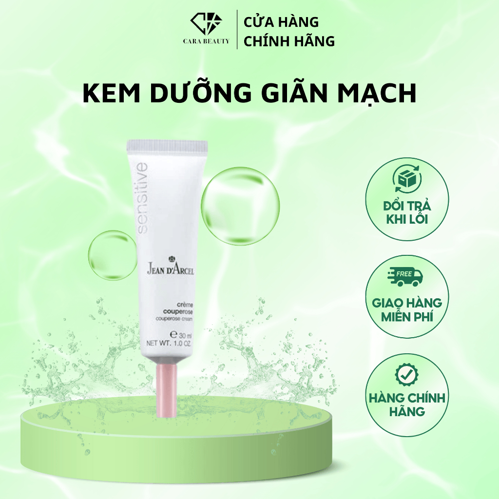 Kem dưỡng giúp làm dịu, giảm giãn mạch và đỏ da Jean D’arcel Couperose ...
