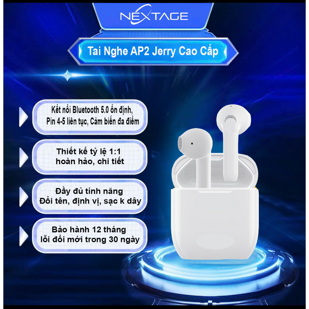 Tai Nghe Bluetooth A2 Chip Jerry Bản Cao Cấp - Có Mic Đàm Thoại - Bass ...