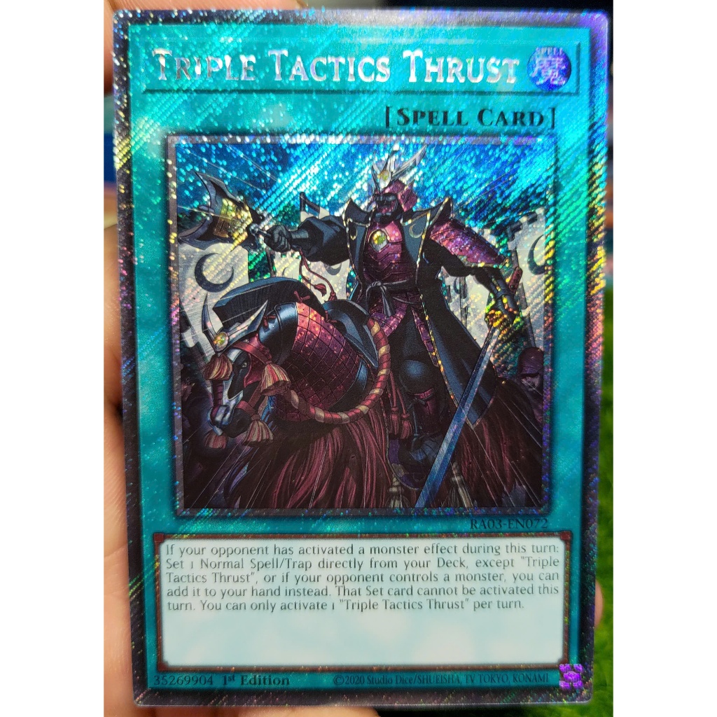 [KW2 Yugioh] [EN-UK] [Nice Art] Thẻ bài Triple Tactics Thrust - RA03-EN072 - Platinum Secret ...