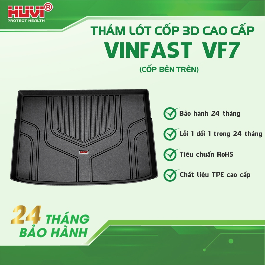 Thảm lót cốp ô tô Vinfast VF7, 3D nhựa TPE nguyên sinh Huvi | Shopee ...