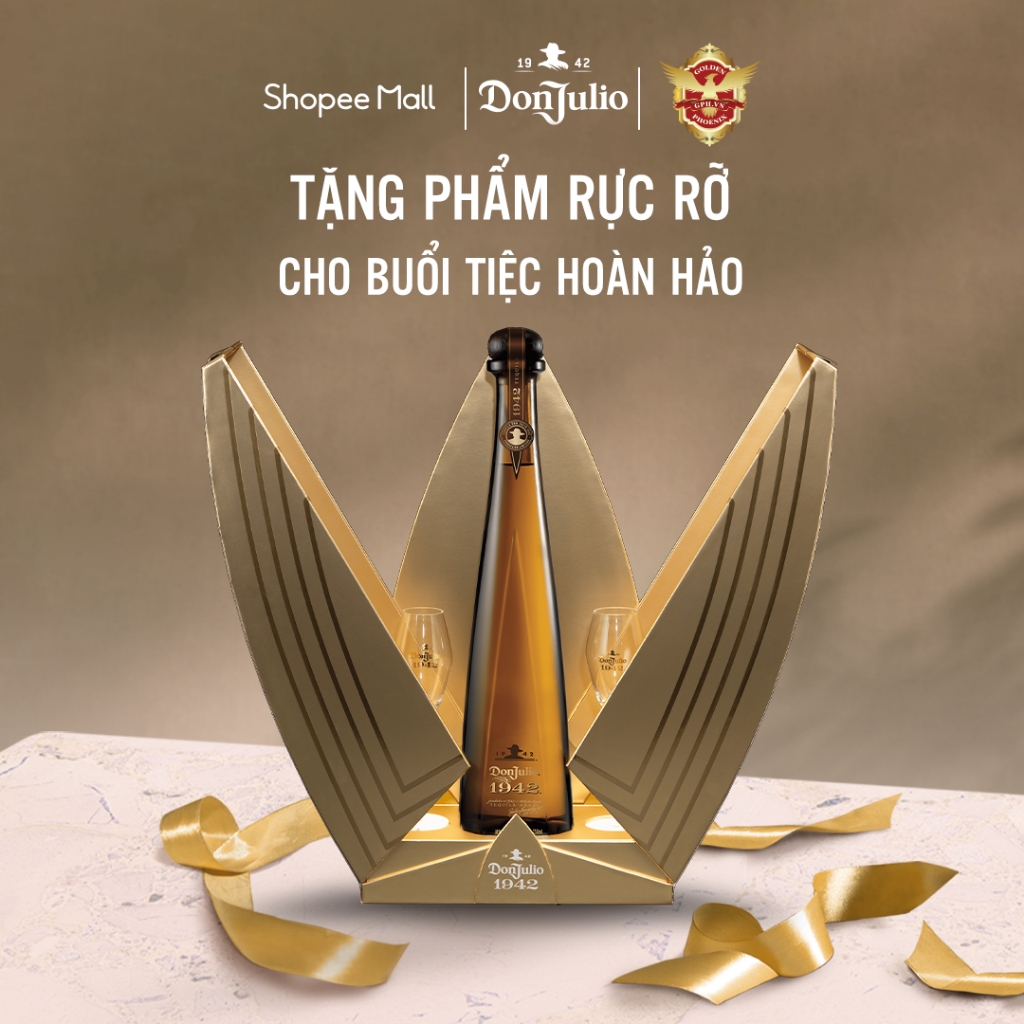 Hộp Quà Tết Rượu Don Julio 1942 Tequila, nồng độ Alc 38%, size 750ml ...