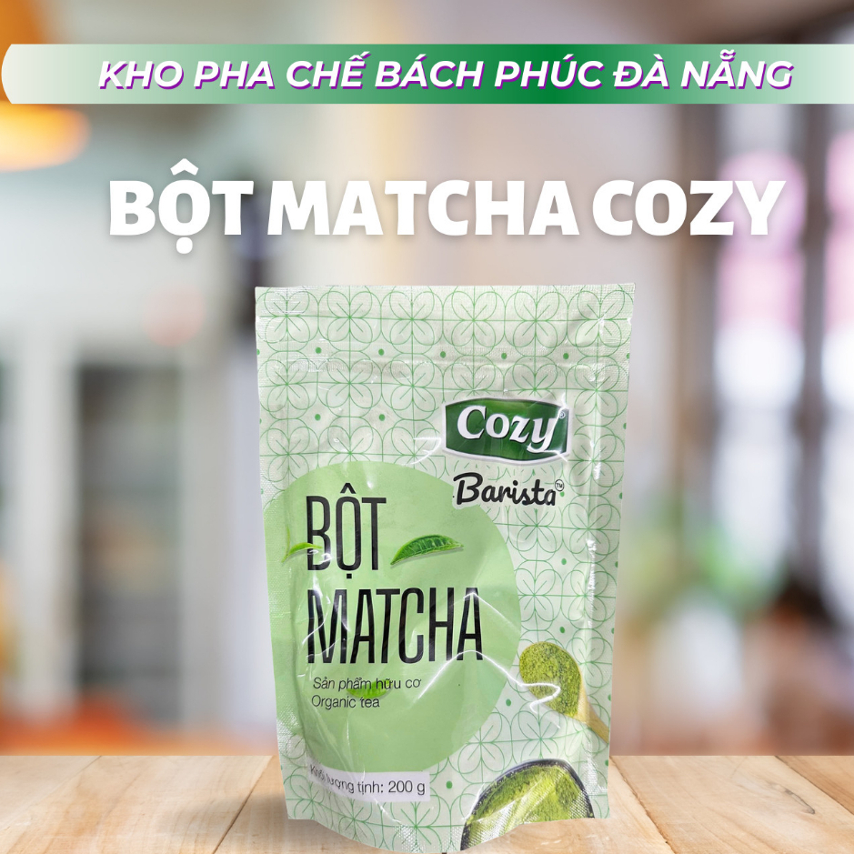 Bột matcha Cozy Bột trà xanh Cozy 200g - Matcha latte Nguyên liệu pha chế Đà Nẵng | Shopee Việt Nam