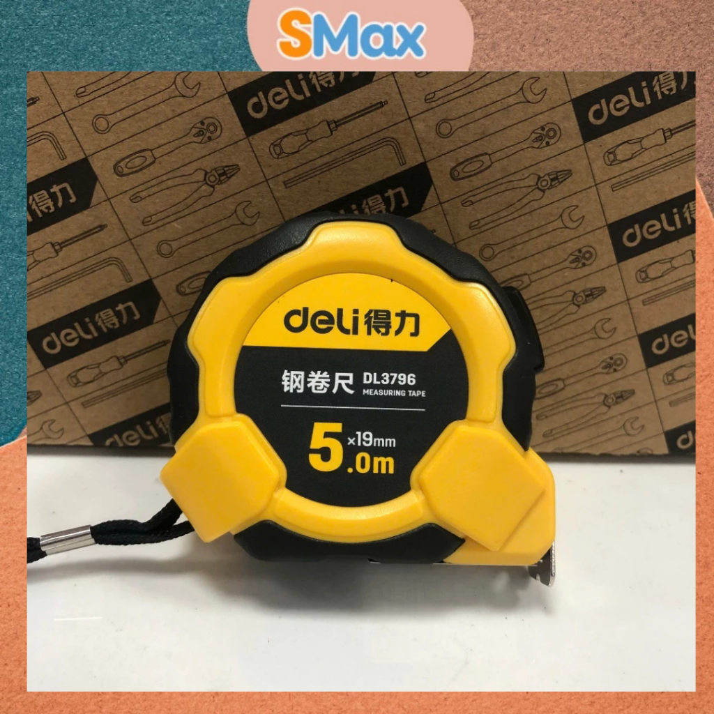 THƯỚC CUỘN, THƯỚC DÂY THÉP DELI, thước chống va đập (5M, 7.5M) | Shopee Việt Nam
