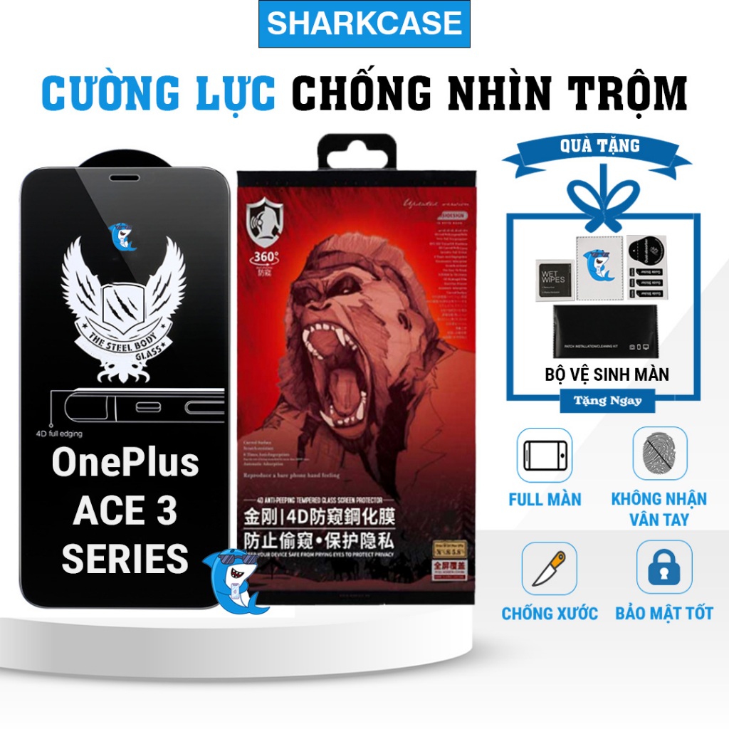 Kính cường lực Oneplus ACE 3V, 3 Pro, Ace3 chống nhìn trộm full màn Miếng dán bảo vệ màn hình ...