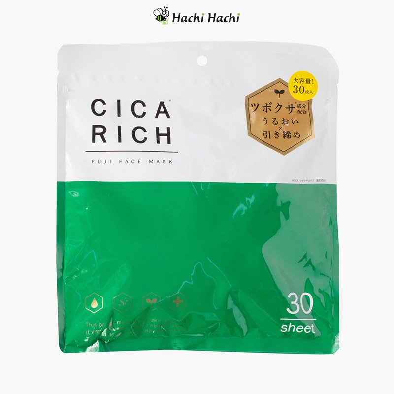 Mặt nạ dưỡng da se khít lỗ chân lông, săn chắc, giảm nếp nhăn Cica Rich 30 miếng | Shopee Việt Nam