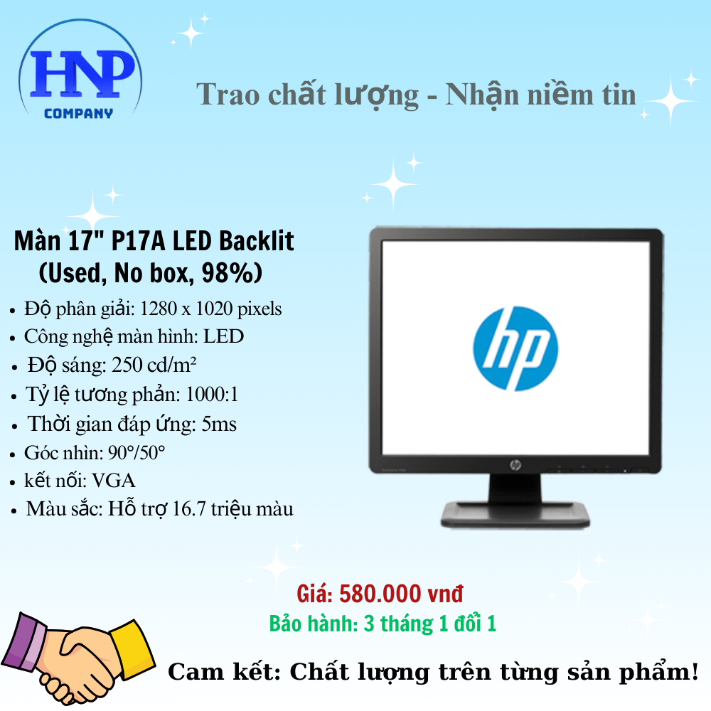 Màn hình 17 inch HP P17A LED Backlit Vuông (Used) | Shopee Việt Nam