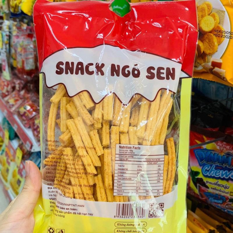 Snack ngó sen Hữu Gia gói 150g | Shopee Việt Nam