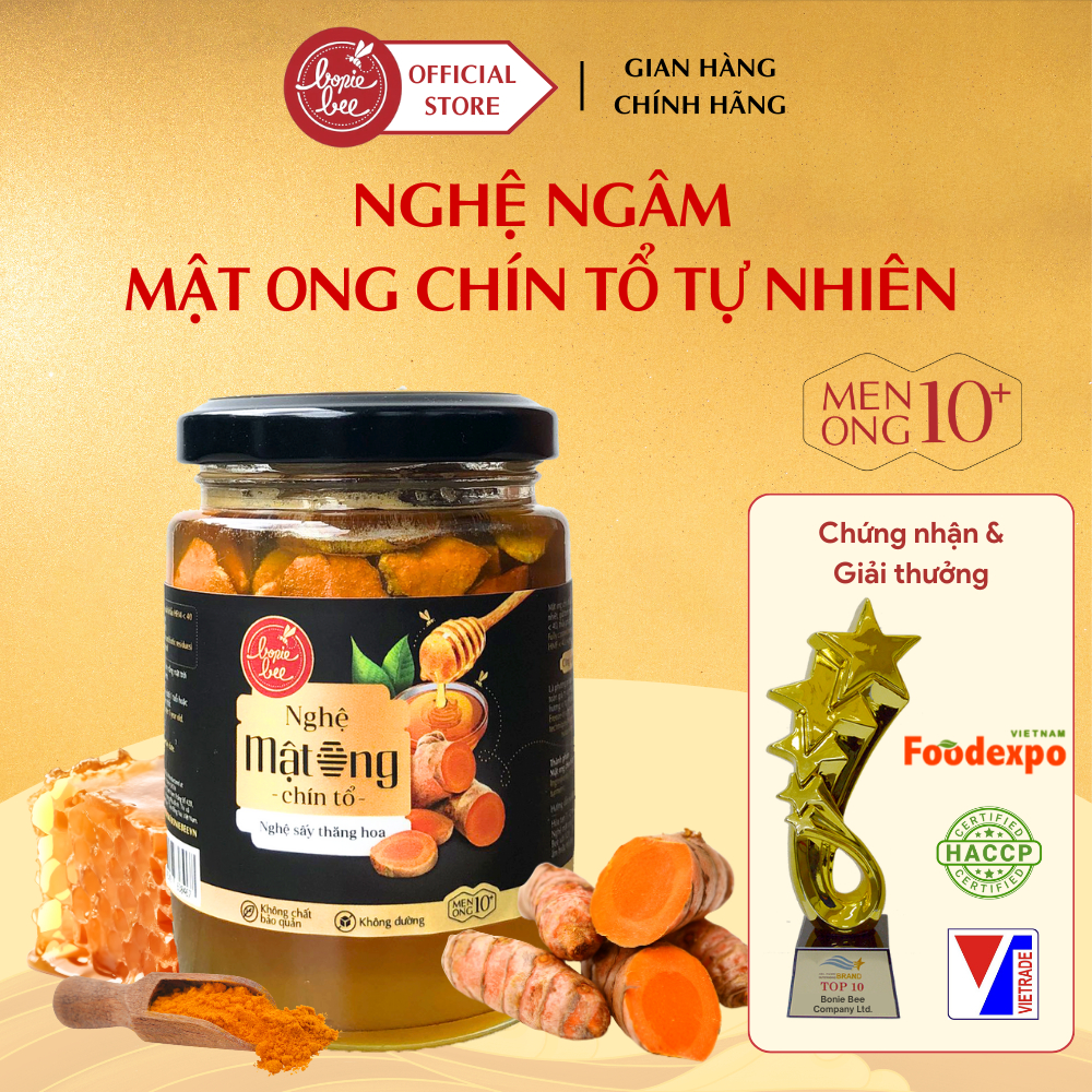 Mật Ong Ngâm Nghệ Sấy Thăng Hoa Bonie Bee - Mật Ong Chín Tổ | Shopee ...