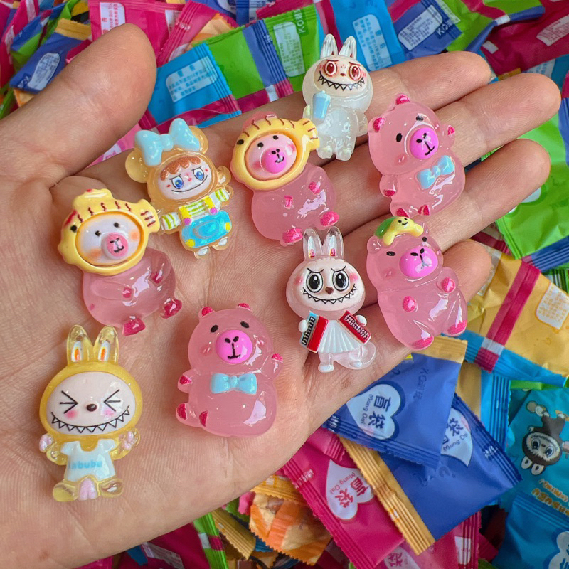 sỉ 50 gói túi mù labubu mới mix nhiều hình ( có con sáng) | Shopee Việt Nam