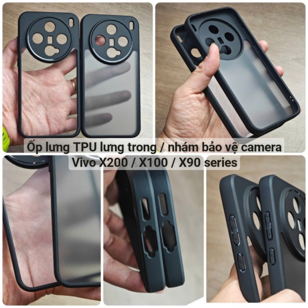 Ốp lưng TPU lưng trong / nhám bảo vệ camera Vivo X200 Pro mini X100 Ultra X100s X90 Plus case ...