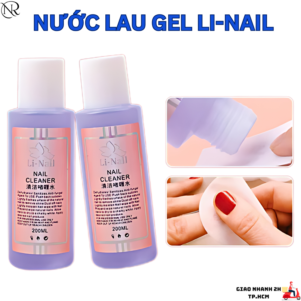 Nước lau gel Li-nail 200ml chính hãng có mùi thơm - Cồn lau gel chuyên ...