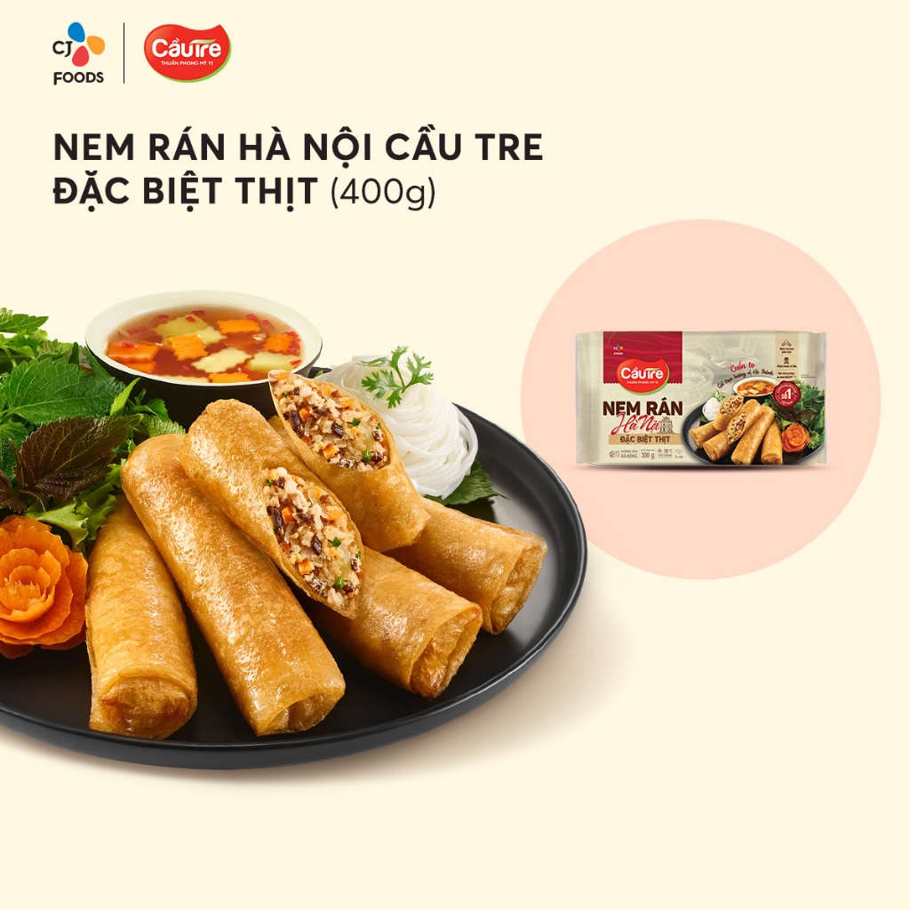 [Hỏa tốc] Nem rán Hà Nội đặc biệt Cầu Tre - nhân Thịt (gói 300g - 6 ...