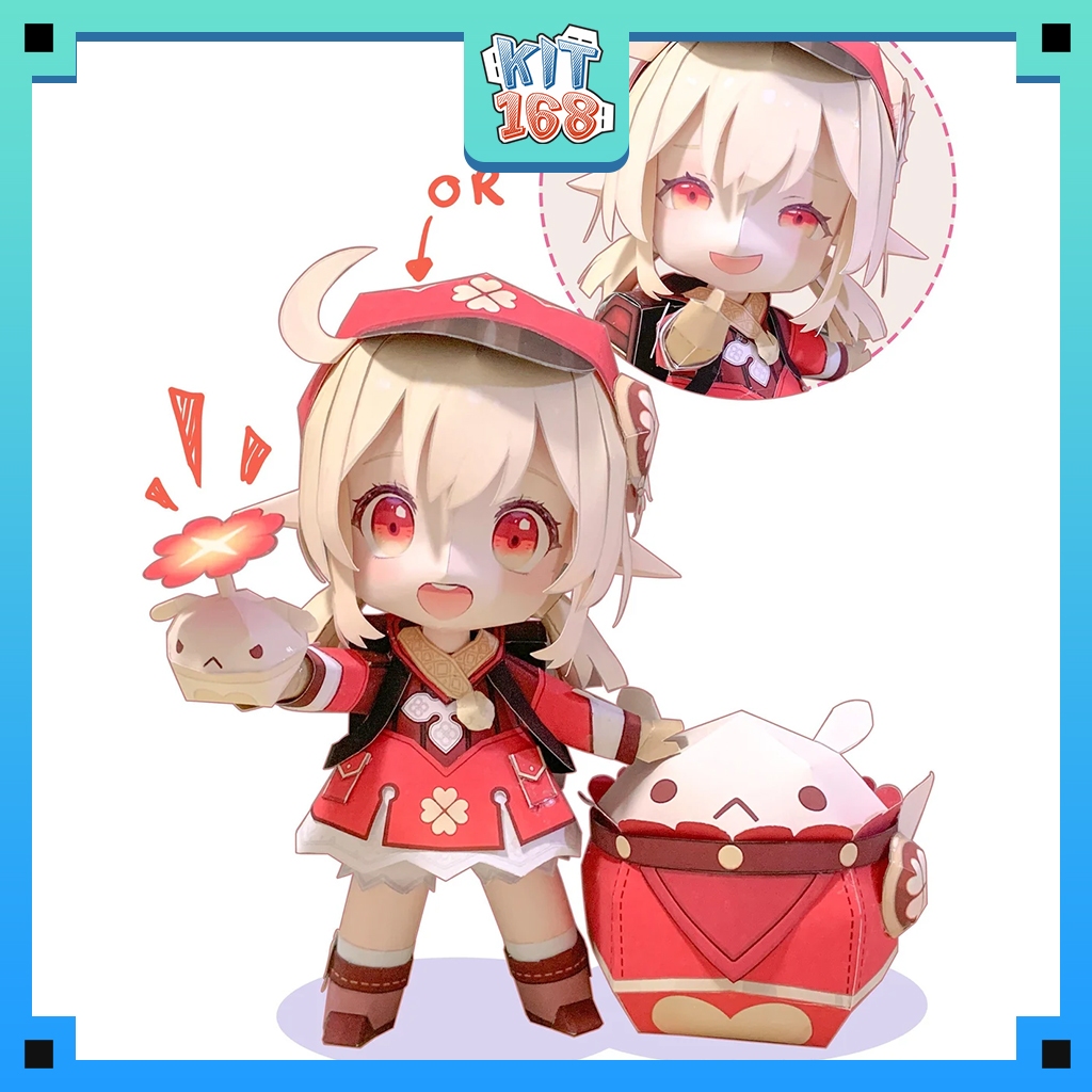 Mô hình giấy Anime Game Chibi Klee ver 2 - Genshin Impact | Shopee Việt Nam