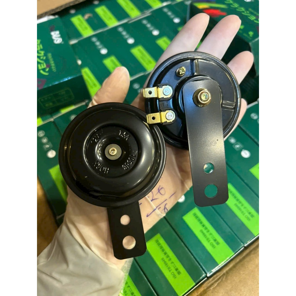 5 CÁI Kèn, còi đen 12v BY JAPAN ĐEN kêu to, đanh tiếng lắp xe máy ...