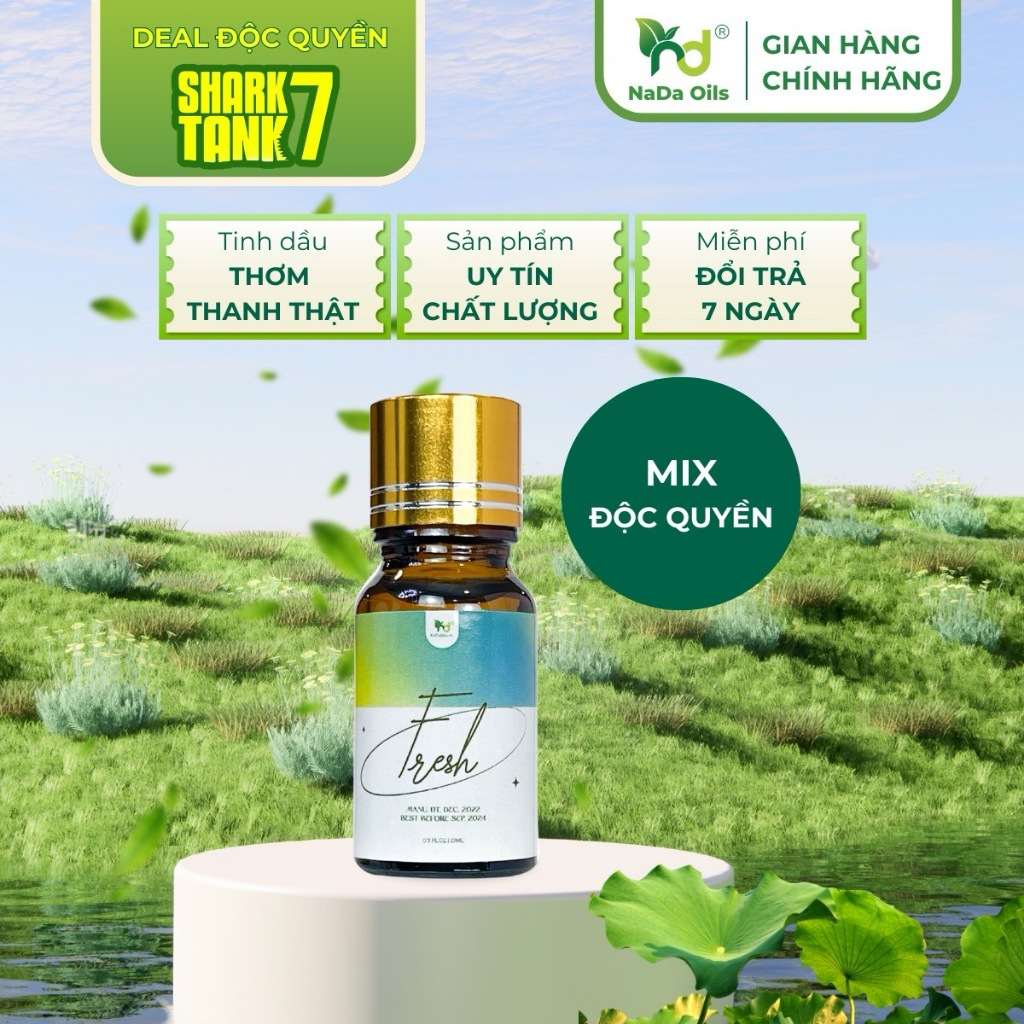 Tinh dầu mix Fresh | NaDa Oils | Thơm phòng, thư giãn được kết hợp từ ...
