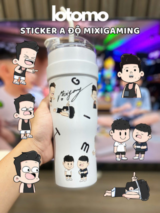 Sticker Độ Mixi, Mixigaming, Dán cốc Mixi, Mũ Bảo Hiểm, KHÔNG RÁCH ...