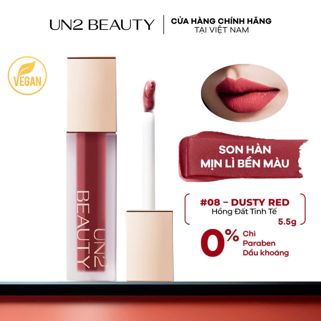 UN2 Beauty I Son Kem Lì Thuần Chay Dưỡng Ẩm Mịn Môi Soft Liquid Lipstick 5.5g | Shopee Việt Nam