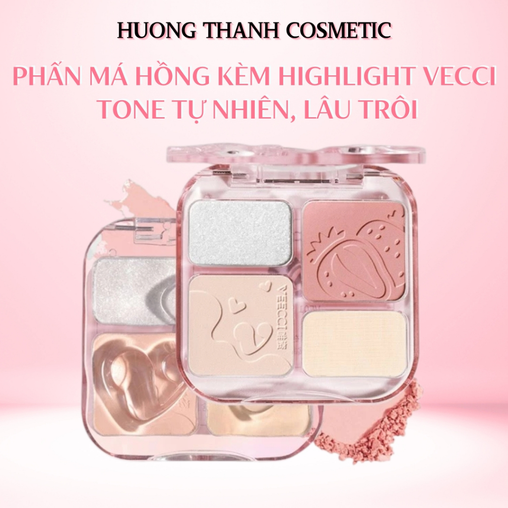 Bảng Phấn VE01,VE02 Tạo Khối,Bắt Sáng,Má Veecci Tự Nhiên, Lâu Trôi | Shopee Việt Nam