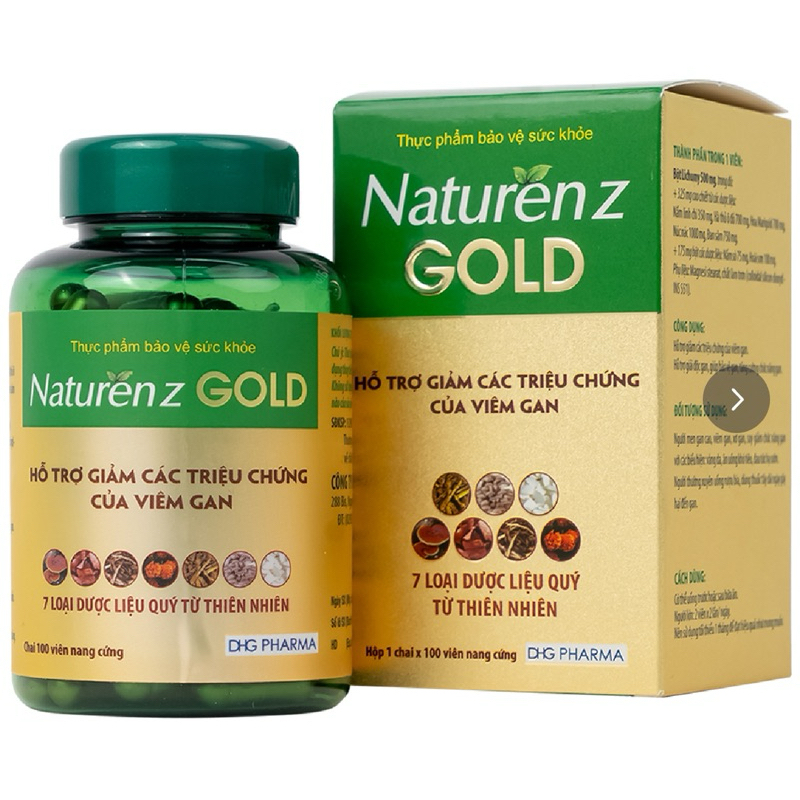 HỘP 100 VIÊN UỐNG NATURENZ GOLD DHG PHARMA HỖ TRỢ GIẢM TRIỆU CHỨNG VIÊM ...