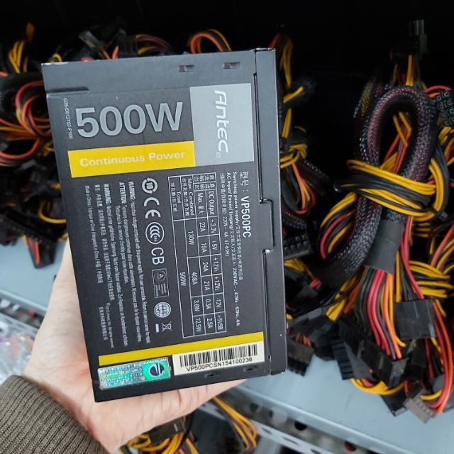 Nguồn máy tính Antec 500w _ chuẩn Standard, điện áp 230V, công suất ...