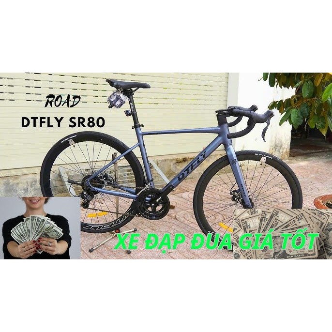 Xe Đạp Đua DTFLY SR80 (Tặngđèn+chắnbùn+bìnhnước+giáđỡnước+lụcgiác ...