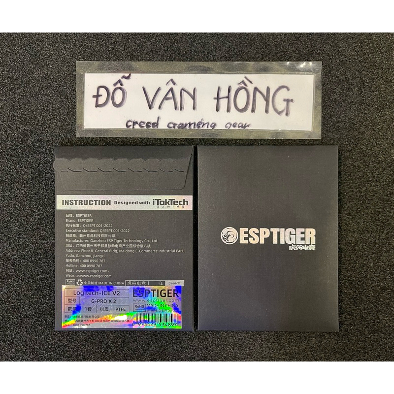 Tấm dán Mouse feet Tiger Ice V2 các dòng (Logitech/Razer) G Pro X ...