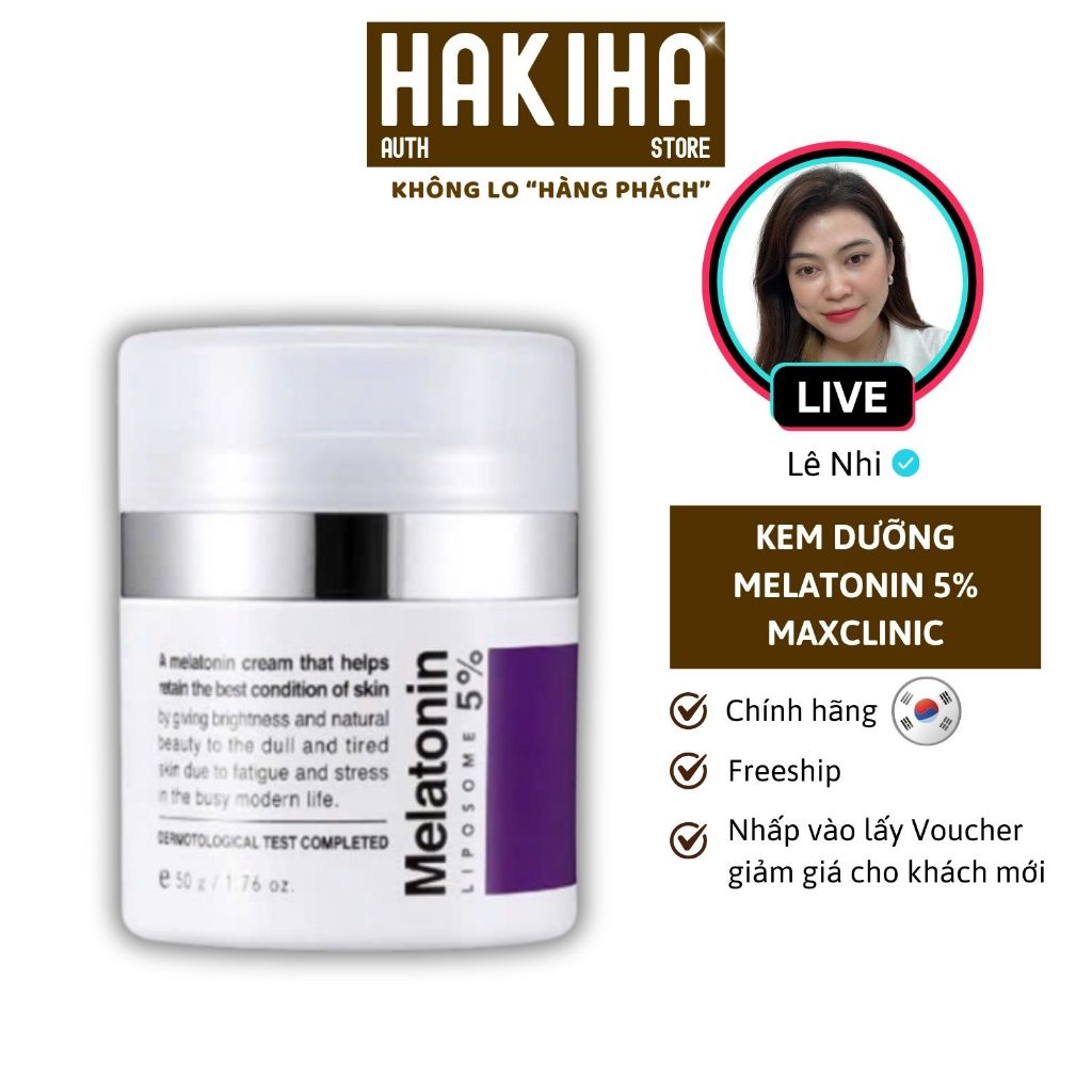 Kem Dưỡng Maxclinic Time Return Melatonin Cream 50g | Shopee Việt Nam