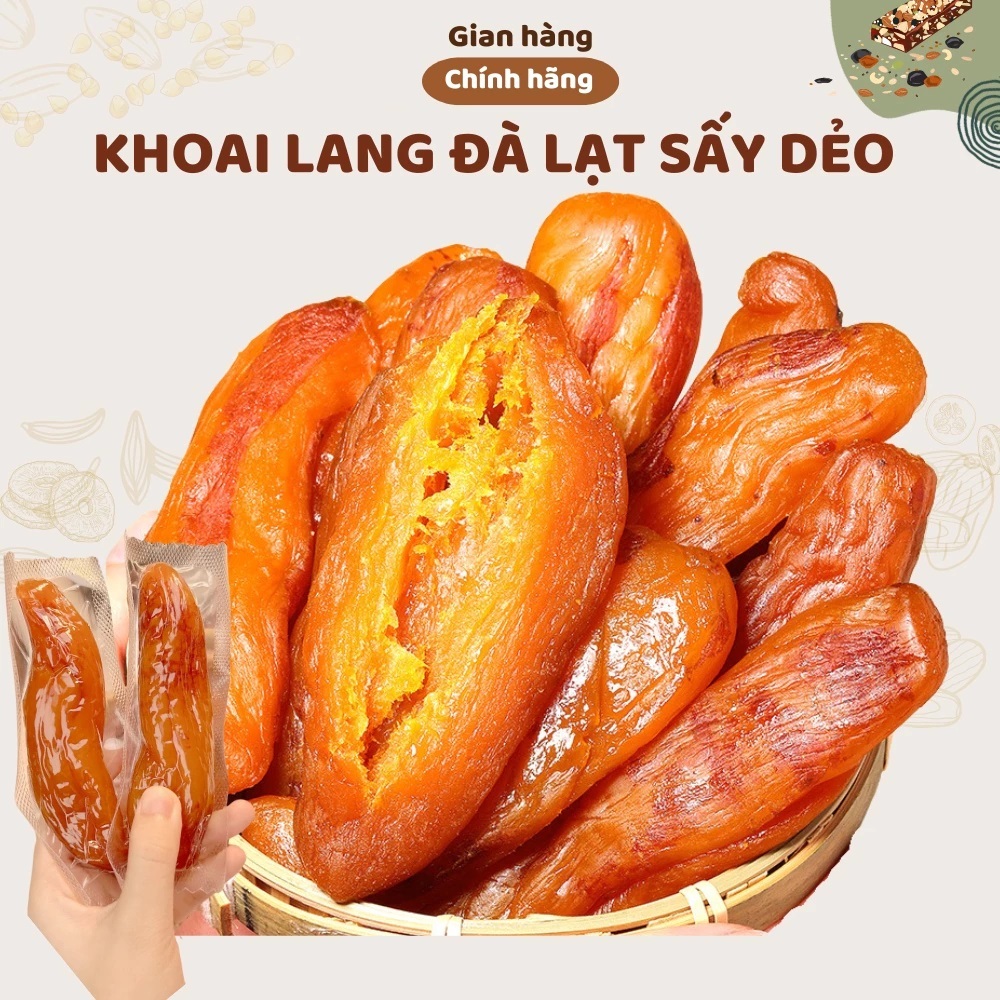Khoai Lang Vàng Sấy Dẻo Không Đường Hút Chân Không - Khoai Lang Mật Hỗ Trợ Giảm Cân Hoki House ...