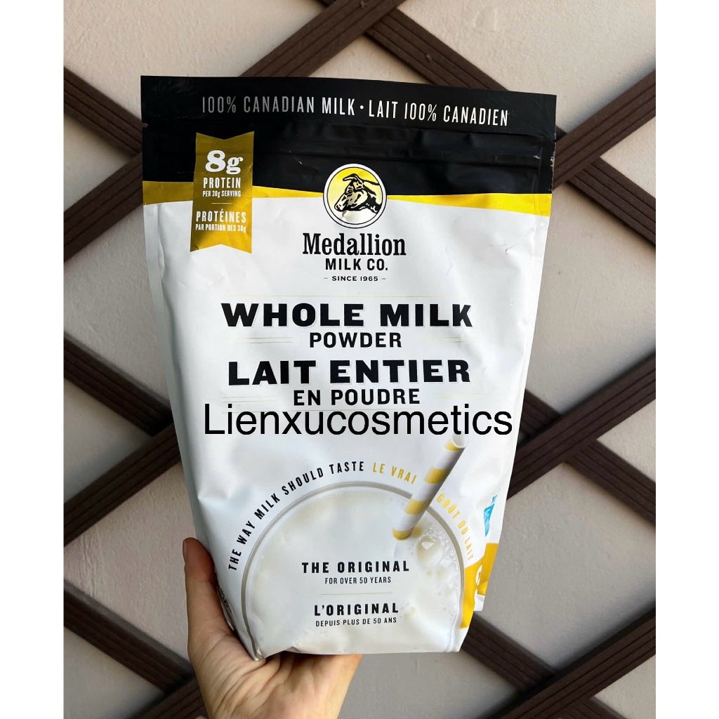 Sữa bột Medallion whole milk powder made in Canada 1kg/ túi; HSD T10/25 ...